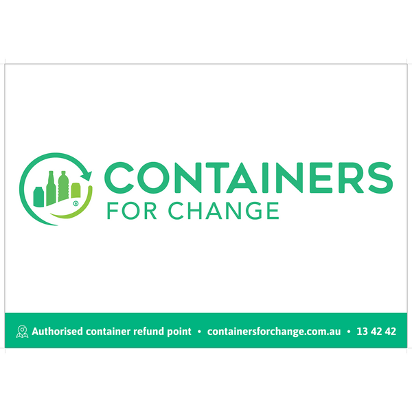 CFC Signs - Mobile Refund Points – Containers for Change Online Store