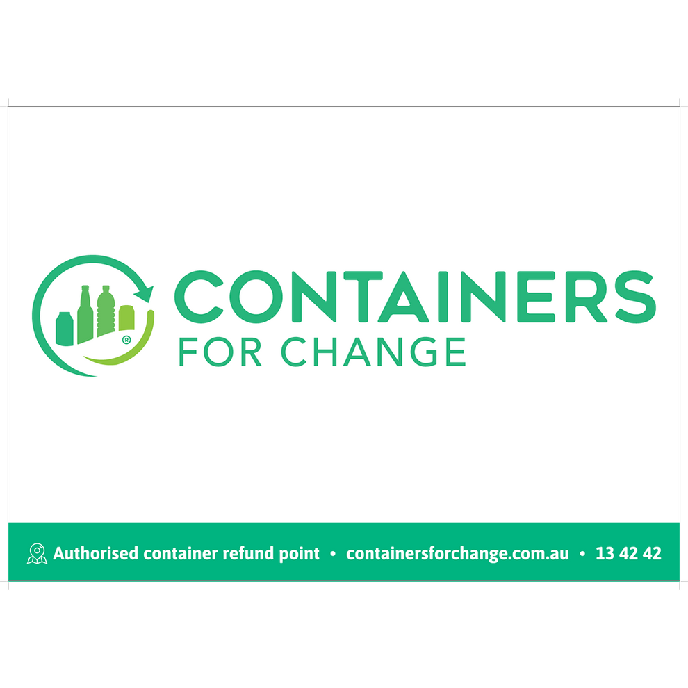 CFC Signs - Mobile Refund Points – Containers for Change Online Store